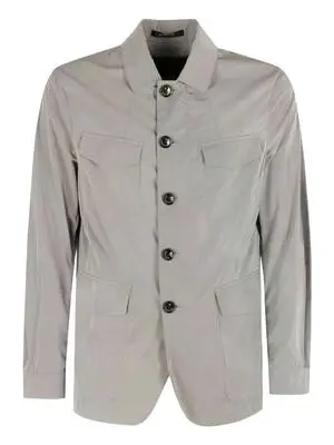 MONTECORE Flap-pocket Shirt Jacket - Grey