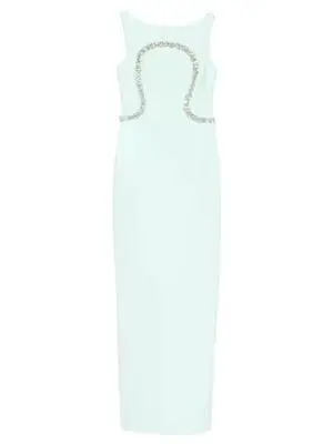 Safiyaa Embellished Sleeveless Midi Dress - Blue