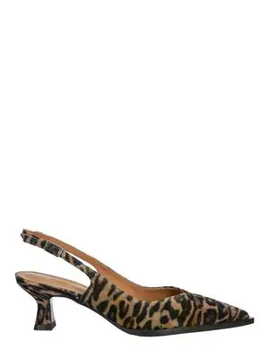 BILLI BI Pointed-toe Leopard Pumps - Brown