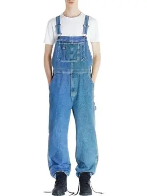 Dickies Denim Dungarees - Blue