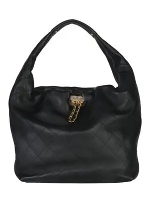 Chanel 26c Quilted Calfskin Hobo - Black
