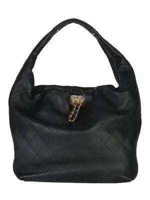Chanel 26c Quilted Calfskin Hobo - Black