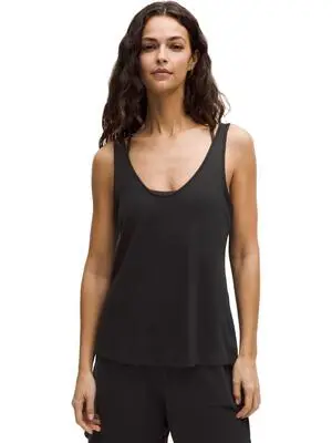 Lululemon Becalm V-Neck Tank Top Black