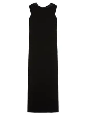 Max Mara Crepe Maxi Dress - Black