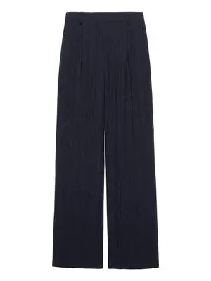 Max & Co. Pleated Wide Leg Trousers - Blue