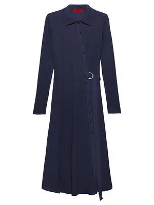 Max & Co. Cotton Midi Shirt Dress - Blue