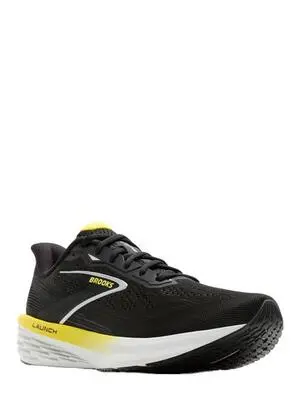Brooks Launch Running Sneakers - Black/cyber Yellow/oyster
