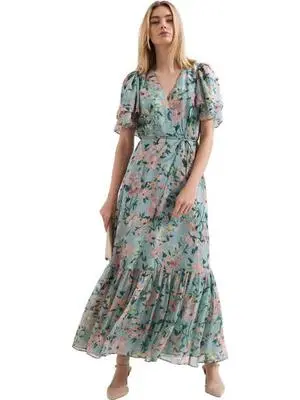 PHASE EIGHT V-neck Floral Maxi Dress - Multi