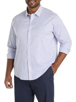 UNTUCKIT FIT BY DXL Big & Tall Orsini Performance Sport Shirt - Blue