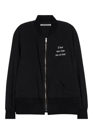 UNDERCOVERISM Graphic Cotton Bomber Jacket - Black