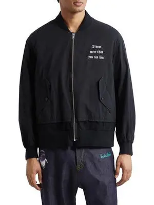 UNDERCOVERISM Graphic Cotton Bomber Jacket