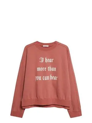 UNDERCOVERISM Graphic Cotton Sweatshirt - Pink Brown