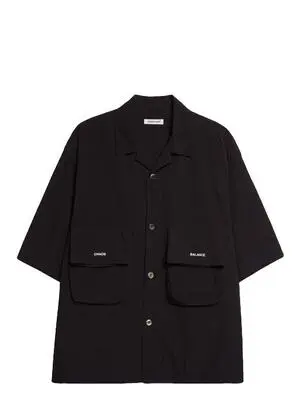 UNDERCOVERISM Oversize Cotton Utility Shirt - Black