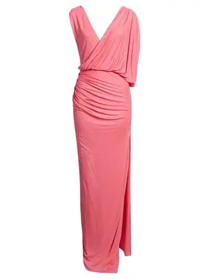 Black Halo Norissa Ruched Drape Maxi Dress - Framboise