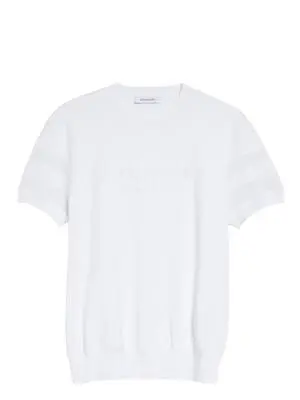 Givenchy Short Sleeve Logo Sweater - White