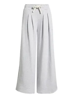 Hugo Boss Elenyx Pleated Wide-leg Pants - Open Grey