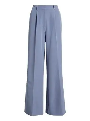 Hugo Boss High-waisted Straight Leg Trousers - Bright Blue