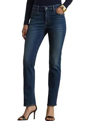 Ralph Lauren Mid-rise Ankle Straight-leg Jeans - Marina Wash Blue