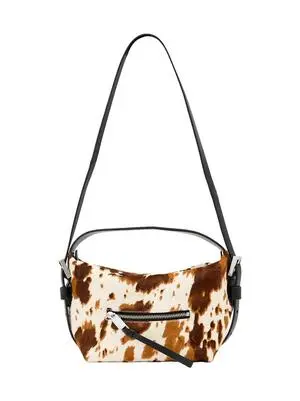 ALLSAINTS Vega Grab Calf Hair Crossbody Bag - Cow Print