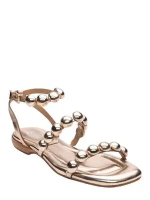 Ash Pompom Detail Sandal Mekong Gold