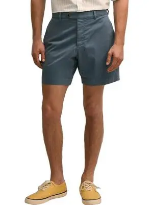 Brooks Brothers The Friday 7" Flat Front Chino Shorts - Indian Teal