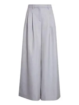 TWP Avery Wool Wide Leg Pants - Halogen Blue