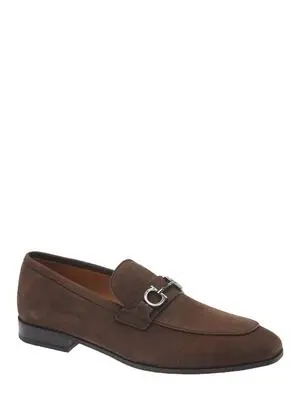 FERRAGAMO Balty Double Gancio Bit Loafer - Bark Moro Biscotto