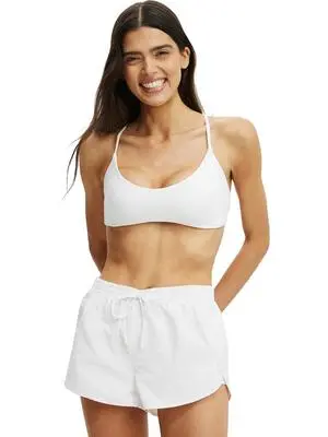BODY Active Ultra Soft Scoop V Crop White