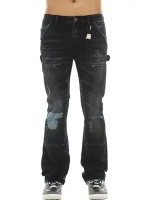 CULT OF INDIVIDUALITY Lenny Carpenter Bootcut Jeans - Vintage Black