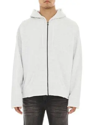 CULT OF INDIVIDUALITY Core Raw Hem Zip Hoodie