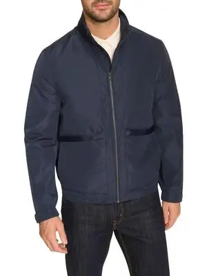 Cole Haan Packable Rain Jacket Navy