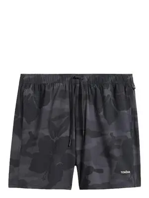 TENŌRE Printed Board Shorts - Black Aloha Camo