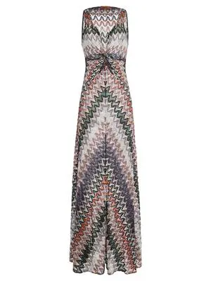 Missoni Missoni Metallic-Knit Maxi Dress Multi