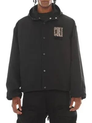 CULT OF INDIVIDUALITY Oversized Nylon Jacket - Black Nylon