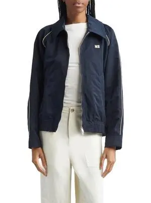 WALES BONNER Guide Nylon Track Jacket - Navy