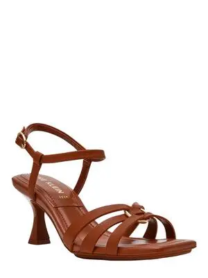 Anne Klein Jazlyn Ankle Strap Sandal - Cognac Pu
