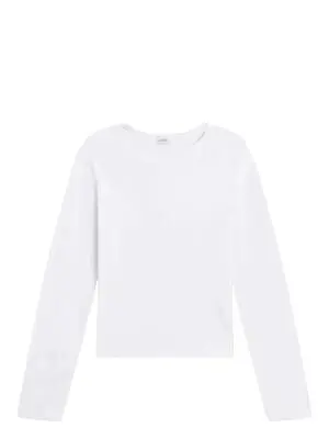 LESET Margo Long Sleeve T-shirt - White