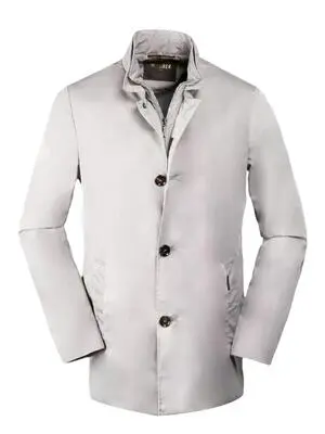 MOORER Button-fastening Jacket - Grey