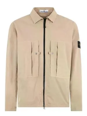 Stone Island Patch Pocket Zip Jacket - Neutrals
