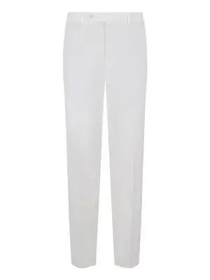 SLOWEAR Button Trousers White