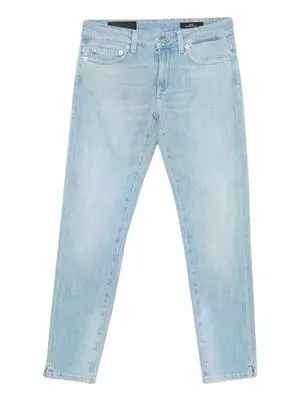 DONDUP Slit-detail Five-pocket Jeans - Blue