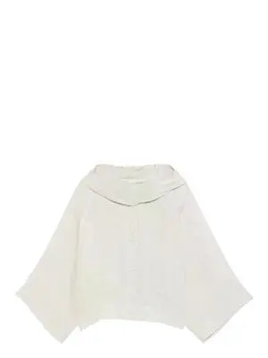 MAURIZIO BRASCHI Hooded Buttoned Jacket - Neutrals