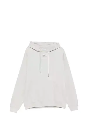 Off-White Logo-print Hoodie - Grey