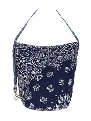 CALL IT BY YOUR NAME Sac Seau Medium Bandana Bucket Bag - Navy