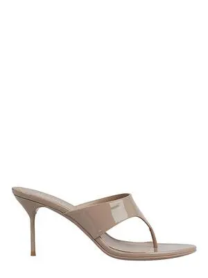 Paris Texas Lidia 70 Thong Mules Taupe
