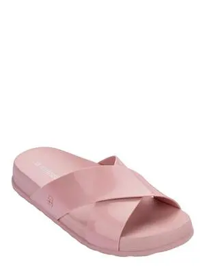 Melissa Cozy Cross Slides - Pink