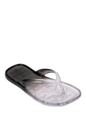 Melissa Beachwear Flip Flops - Clear/black