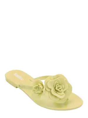 Melissa Harmonic Petals Flip-Flop Sandals Green
