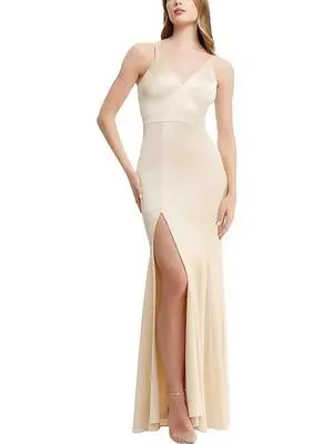 Dress The Population Iris Sleeveless Gown - Champagne
