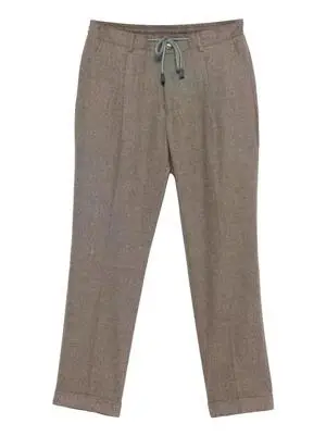 GRAN SASSO Drawstring Cuffed Trousers - Neutrals